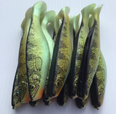 5” Sassy Shad Swimbait Paddle Tail Soft Plastic Lure 10 Perch | eBay