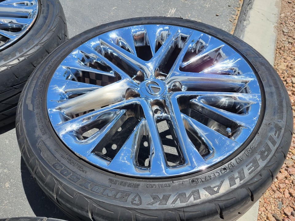 4) CHROME 18” LEXUS ES350 ES330 OEM WHEELS RIMS INDY 500 225/45R18 95W ...