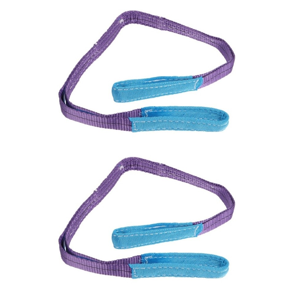 Set of 2 Sling Heavy Duty Tow Strap Rigging Moving Towing Lifting | eBay