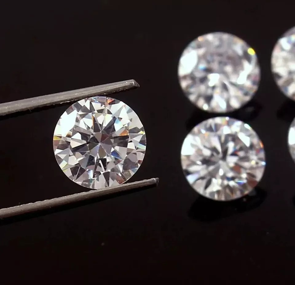 Loose Lab-Grown Diamond LOT 3.00 MM D Color VVS1 51 PC Certified D699 ...