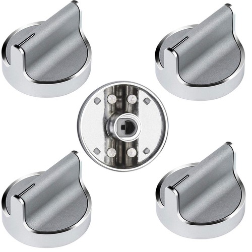 W10594481 Stainless Steel Cooker Stove Control knob 5pcs Whirlpool Gas ...