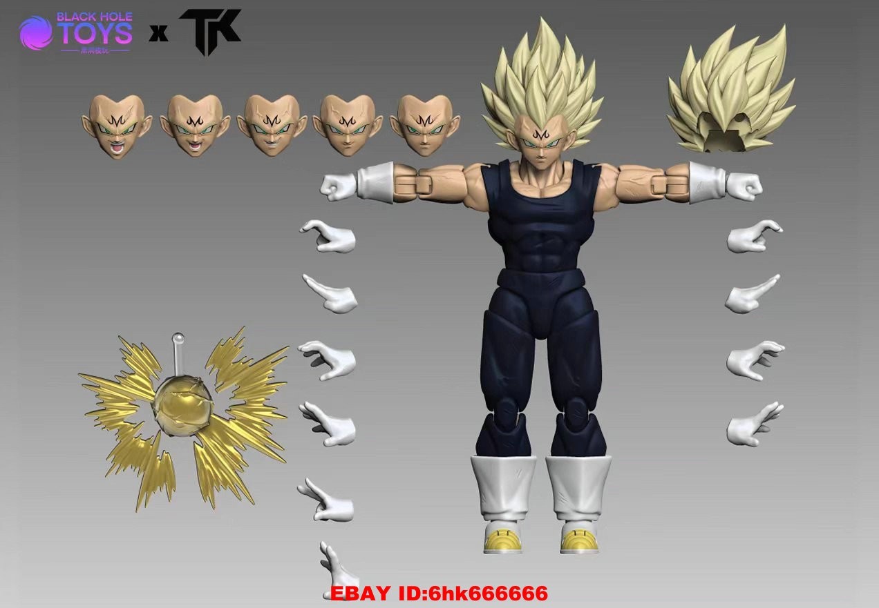 Black Hole x TK Custom Majin Vegeta Black Clothes Ver. 1/12 Action ...