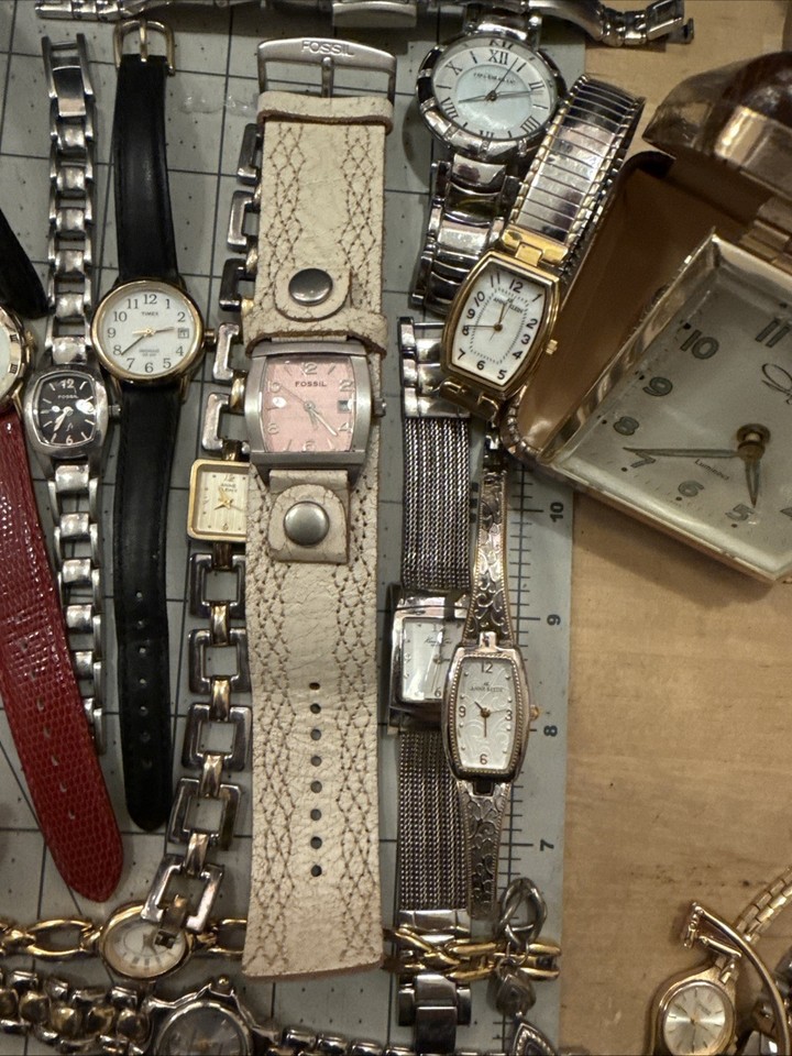 ~105 Watches Seiko Citizen Bulova Fossil Diamond Dial Anne Klein ...