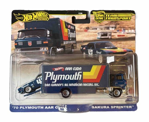 '70 Plymouth AAR Cuda & Sakura Sprinter * 2024 Hot Wheels Team ...