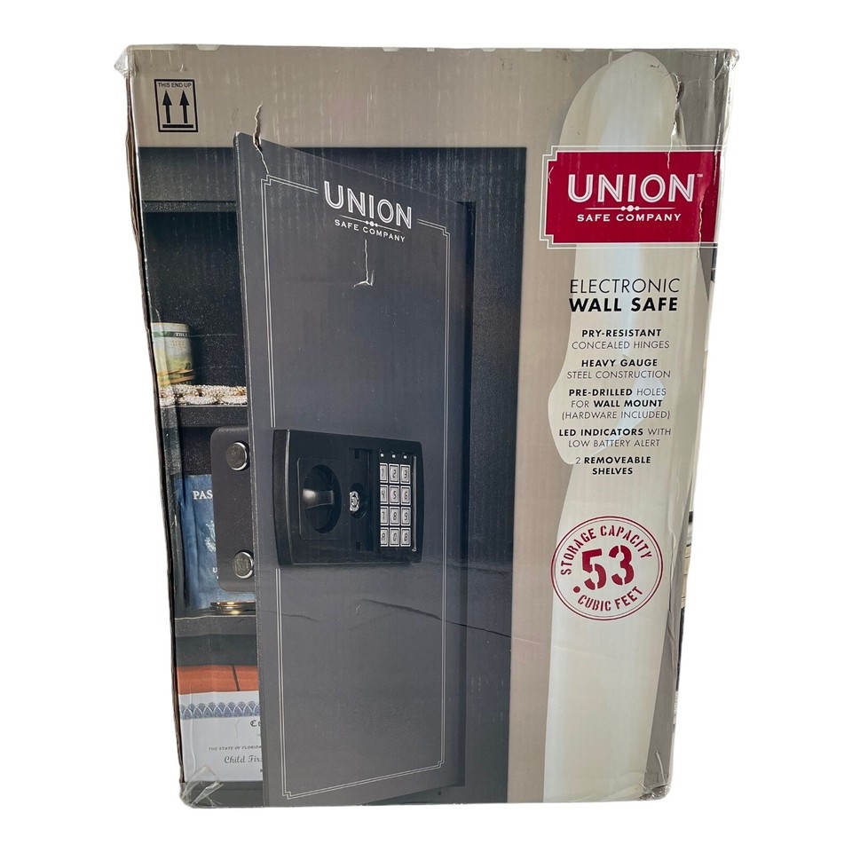 Union Safe Company Wall Safe 0.53 cu. ft. Electronic Digital 62983 | eBay