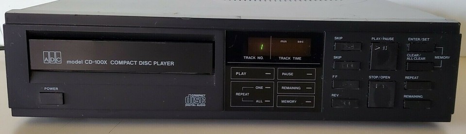 Vintage ADC CD-100X CD Player | CD-R | Black | 1986 | CD Changer ...