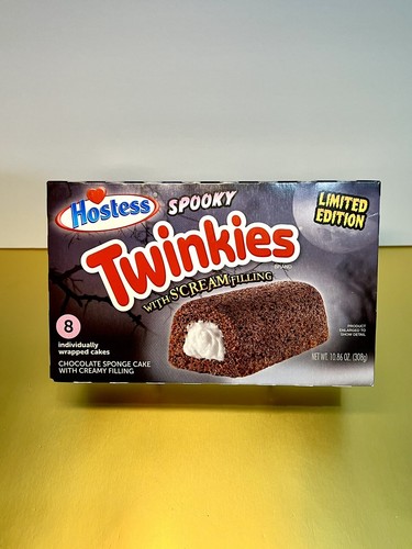 〽️New Limited Edition Hostess Spooky Twinkies Chocolate Sponge Cream ...