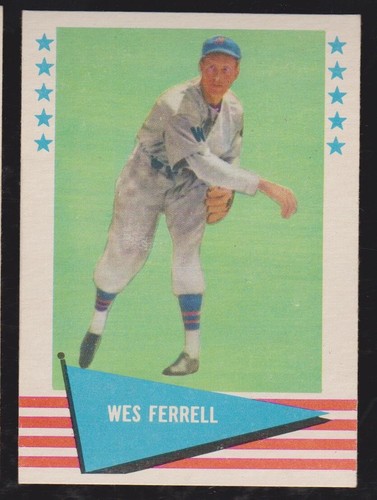 1961 FLEER BASEBALL GREATS #26 WES FERRELL NM **** FREE SHIPPING **** | eBay