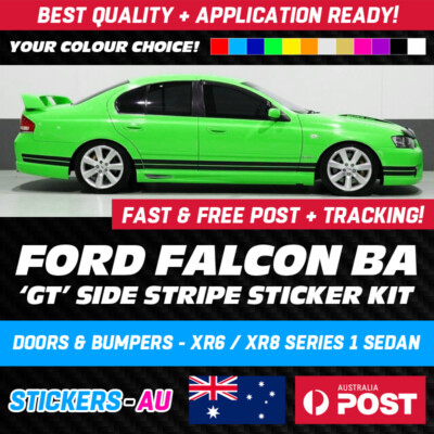 FORD FALCON BA XR6 & XR8 SERIES 1 - SEDAN GT STYLE SIDE STRIPES ...