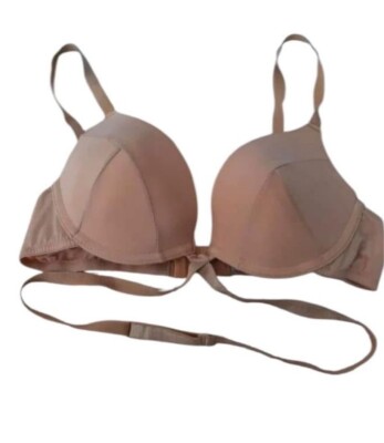 NUDE MICROFIBRE STRAP DETAIL PADDED BRA SIZE 32DD CUP B19 | eBay UK