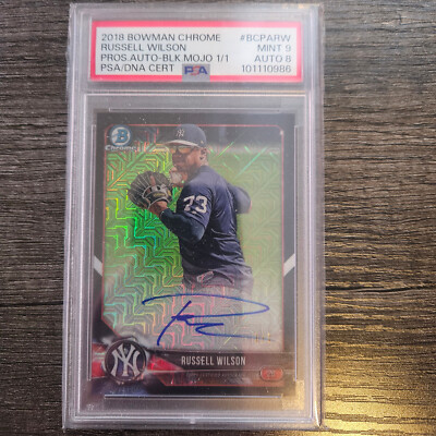 1/1 Rare Russel Wilson Baseball | eBay