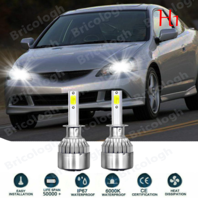 LED Headlight Kit H1 6000K Bulb Low Beam 2X for ACURA RSX 2002 2003 ...