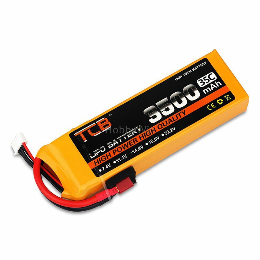 22.2V 6S 3500mAh 35C LiPO Battery T-plug RC Model Aircraft Lipolymer ...