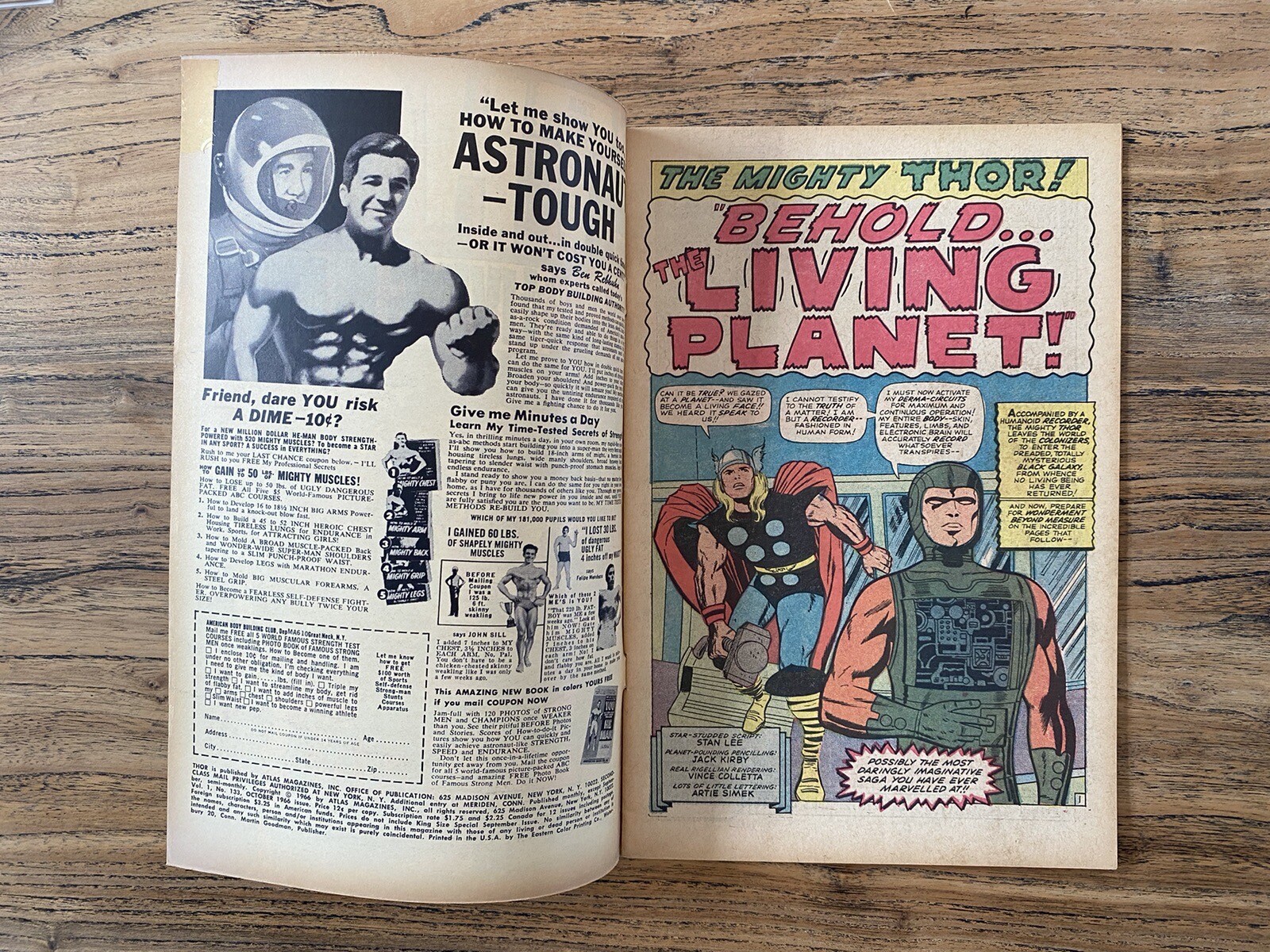 Mighty Thor #133 Marvel 1966 1st Full Appearance Of Ego FN Range🔥🔥🔥 | eBay