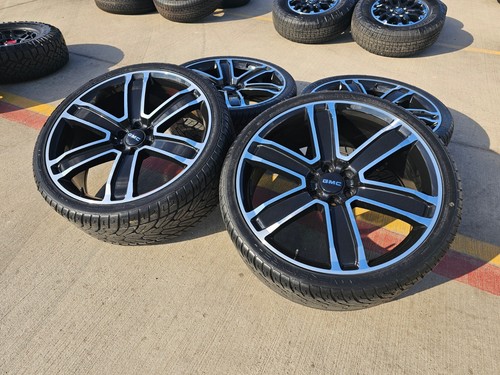26" GMC Yukon Cadillac Escalade Chevy Tahoe OEM Replica wheels rims ...