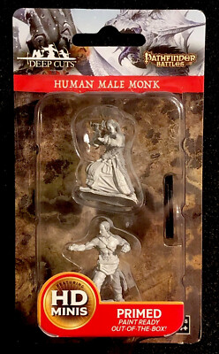 Pathfinder Battles Deep Cuts: Human Male Monk Highly Detailed 2017 ...