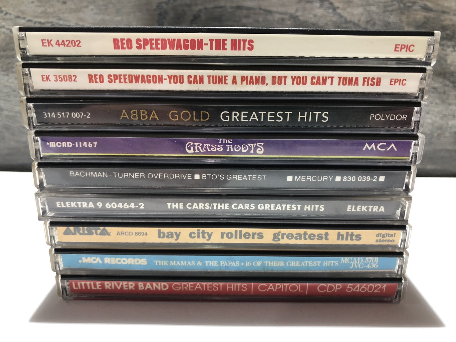 Classic Rock CD Lot: REO Speedwagon Cars ABBA Bachman Turner Mamas and ...