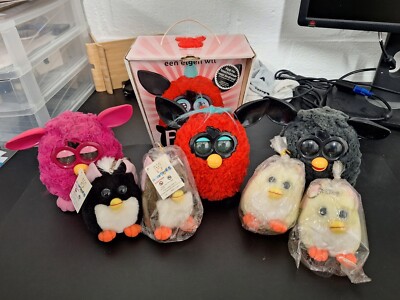 Old Hasbro Furby collection Interactive toys in working condition ...