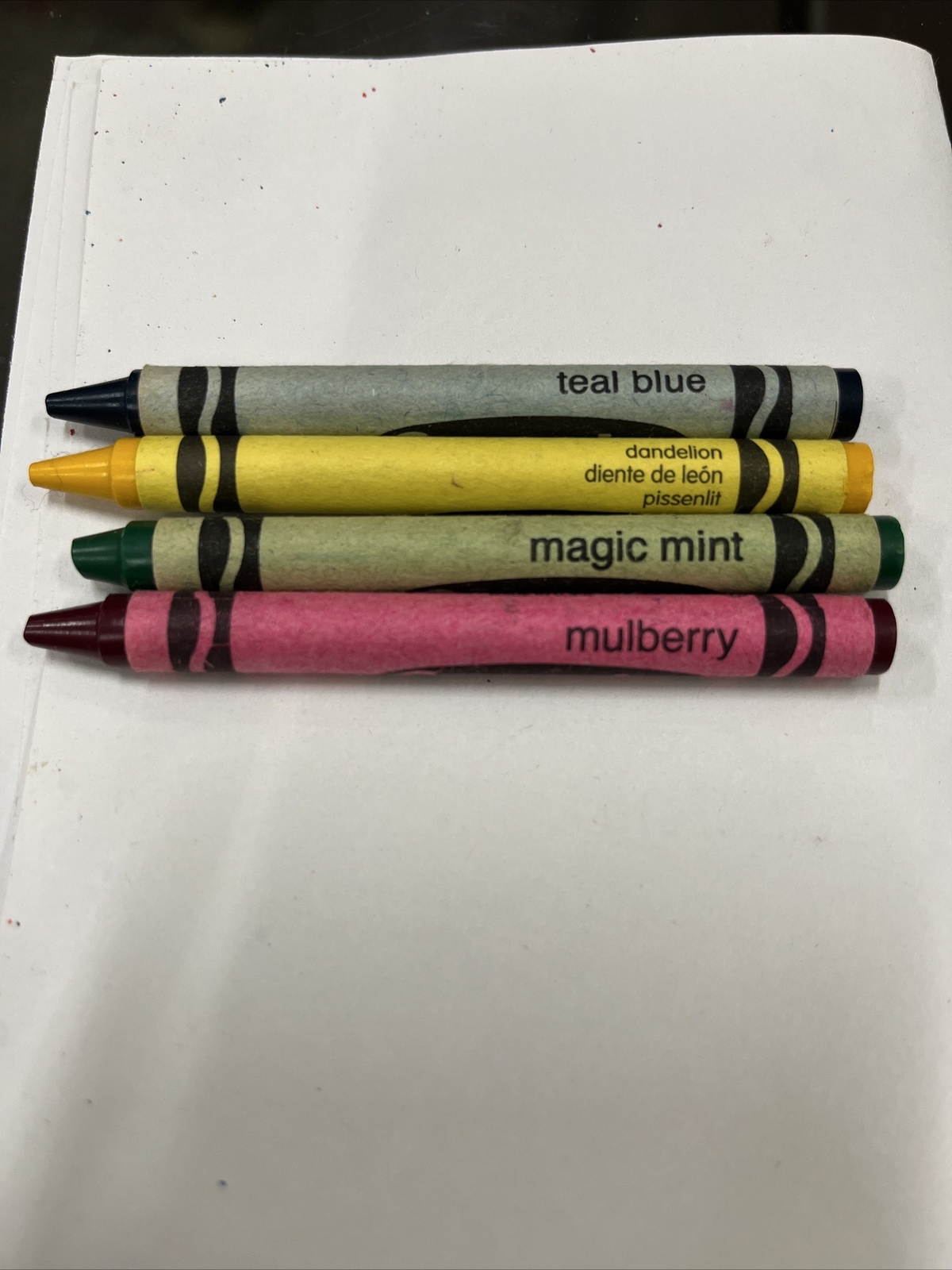 Retired Crayola Crayon Discontinued. Mulberry, Dandelion, Magic Mint ...