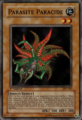 Parasite Paracide - Super Rare 1st Edition PSV-003 - HP - YuGiOh | eBay UK