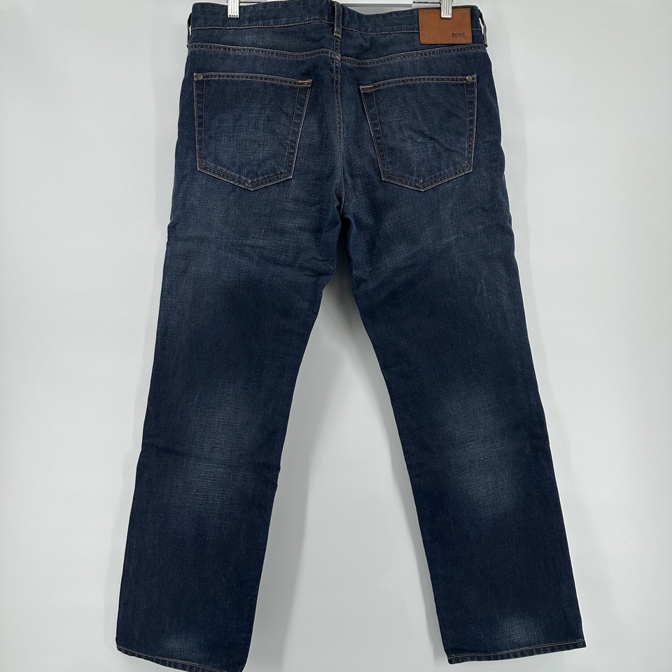 BOSS By Hugo Boss 36x30 Jeans Men’s Kansas Regular Fit Blue Wash Denim ...