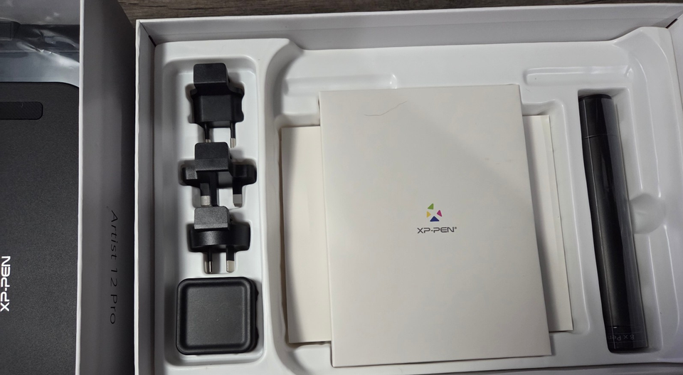 XP-Pen Artist 12 Pro Drawing Tablet with Screen Display Cover + Adapter ...