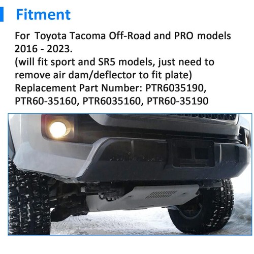 2016-2023 FOR TOYOTA TACOMA TRD PRO FRONT SKID PLATE NEW PTR60-35190 | eBay
