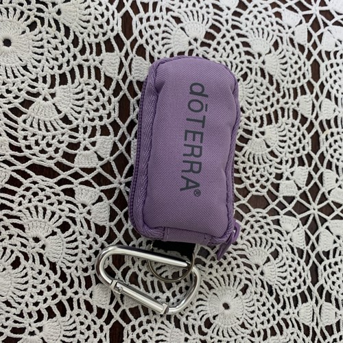 doTERRA Travel Case Keychain Purple Zip With 8 Mini Essential Oil ...