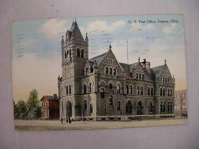 VINTAGE POSTCARD OF THE U.S. POST OFFICE IN DAYTON, OHIO 1911 | eBay
