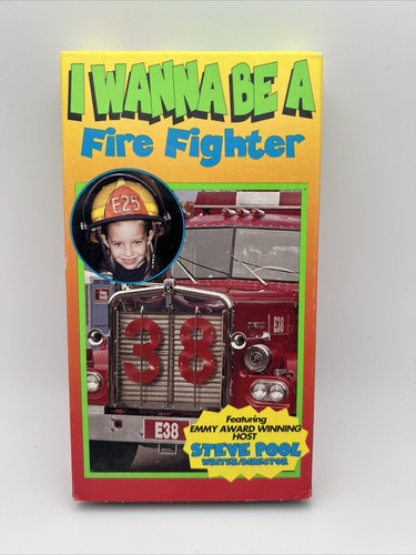 I WANNA BE A FIREFIGHTER Fire Fighter Vhs Video Tape 1995 STEVE POOL G9 ...