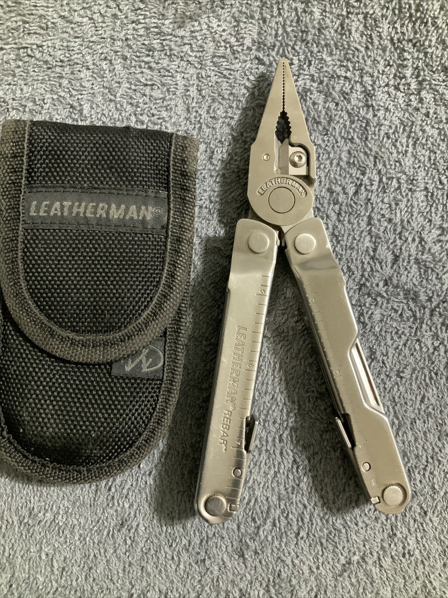 Used Leatherman Rebar Multi Tool Silver 9