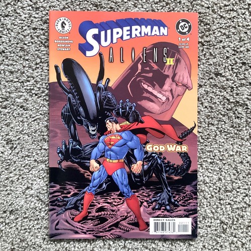 SUPERMAN vs. ALIENS II: GOD WAR #1 issue (9.8) 2002 - DC Comics / Dark ...