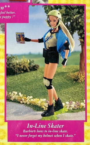 Barbie In-Line Skater Lifestyles Fashion Avenue with Walkman 1999 New ...