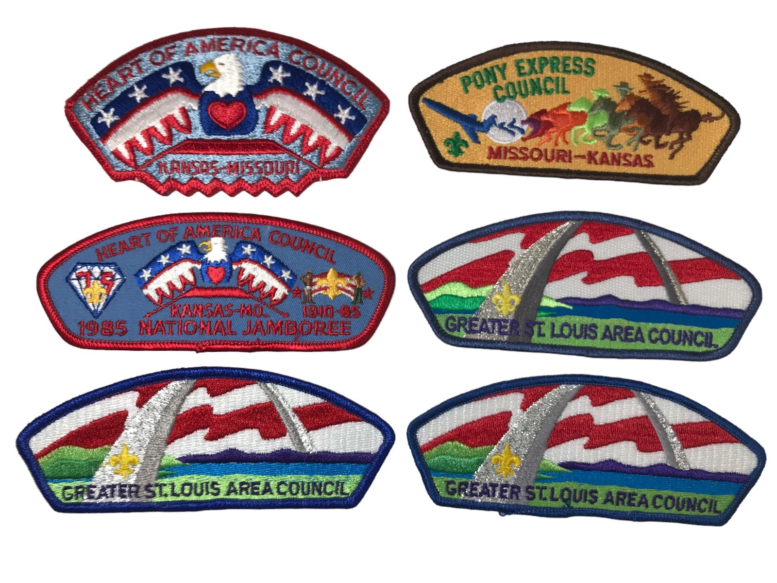 Lot of Missouri Councils 1/2 Dozen BSA CSPs Mint CSP (BHP1901) | eBay