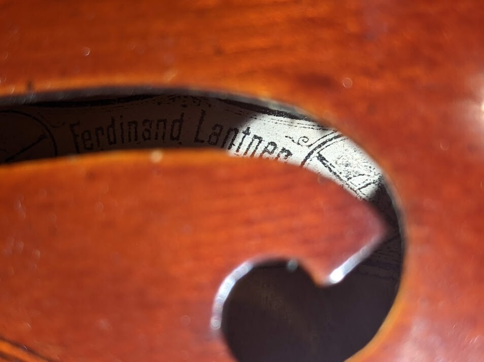 Antique Ferdinand Lantner 1898 Violin PRE-Owned with a Hard Body ...