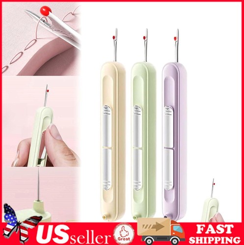 2-in-1 Needle Threader and Seam Ripper, 2025 Upgrade Plug-in Needle ...