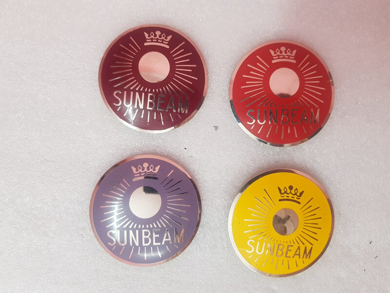 Pair of Blue Sunbeam Monogram S7 S8 Motorcycle Petrol Tank Badge Set | eBay