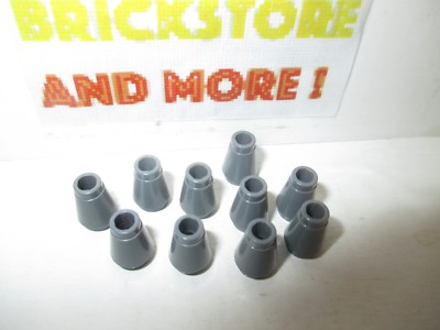 Lego - Brick Round Cone 1x1 4589 Dark Bluish Gray - Choose Quantity | eBay
