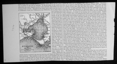 1880 The Graphic Antique Map Melbourne & Port Phillip View of Bendigo ...