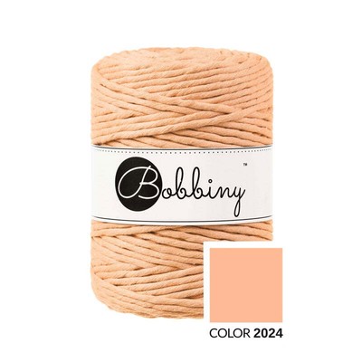 Bobbiny Makramee Garn 5mm gezwirnt Peach Fuzz 100m | eBay
