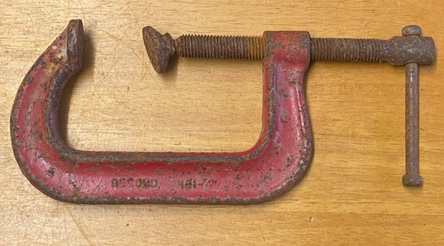 Record No. 121 4" Heavy Duty G Cramps C Clamps Carpenters Workshop Tool ...