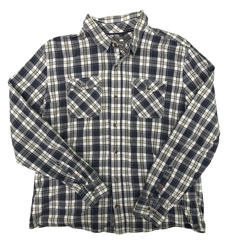 Men’s Fat Face Flannel Multicoloured Cotton Pattern Check Slim Shirt ...