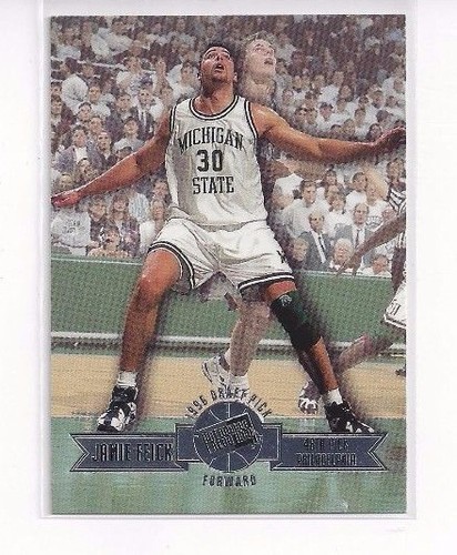 1996 PRESS PASS BASKETBALL PARALLEL SILVER SWISSSH INSERT JAMIE FEICK ...