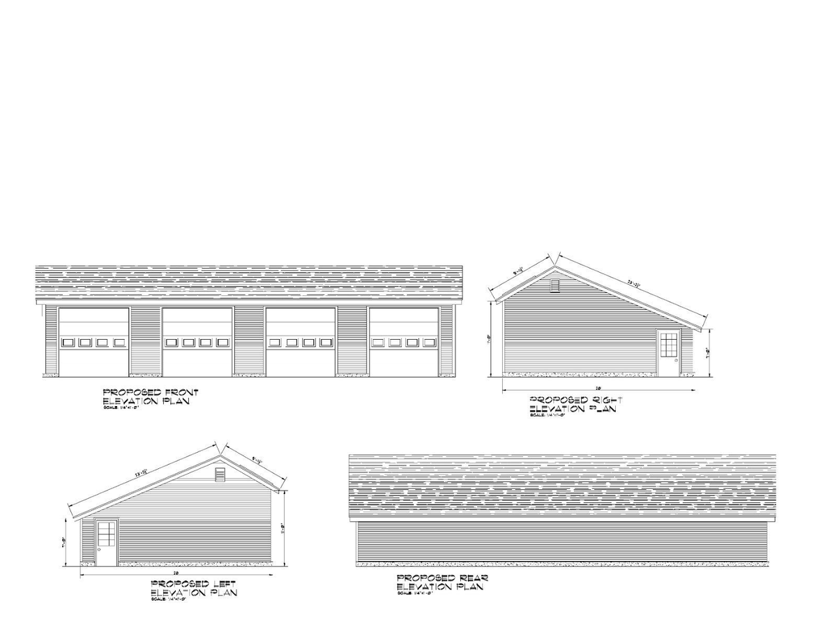 Combination Barn Garage Plans Basement Addition, Gambrel Modification,