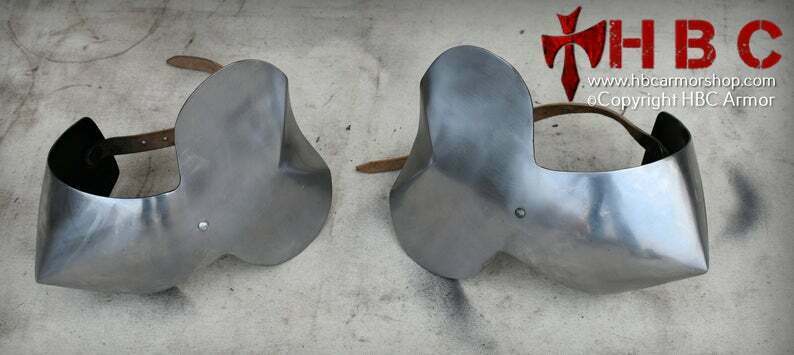 Medieval Elbow Cops Historical Armour LARP Arm Protection Elbow Guard ...