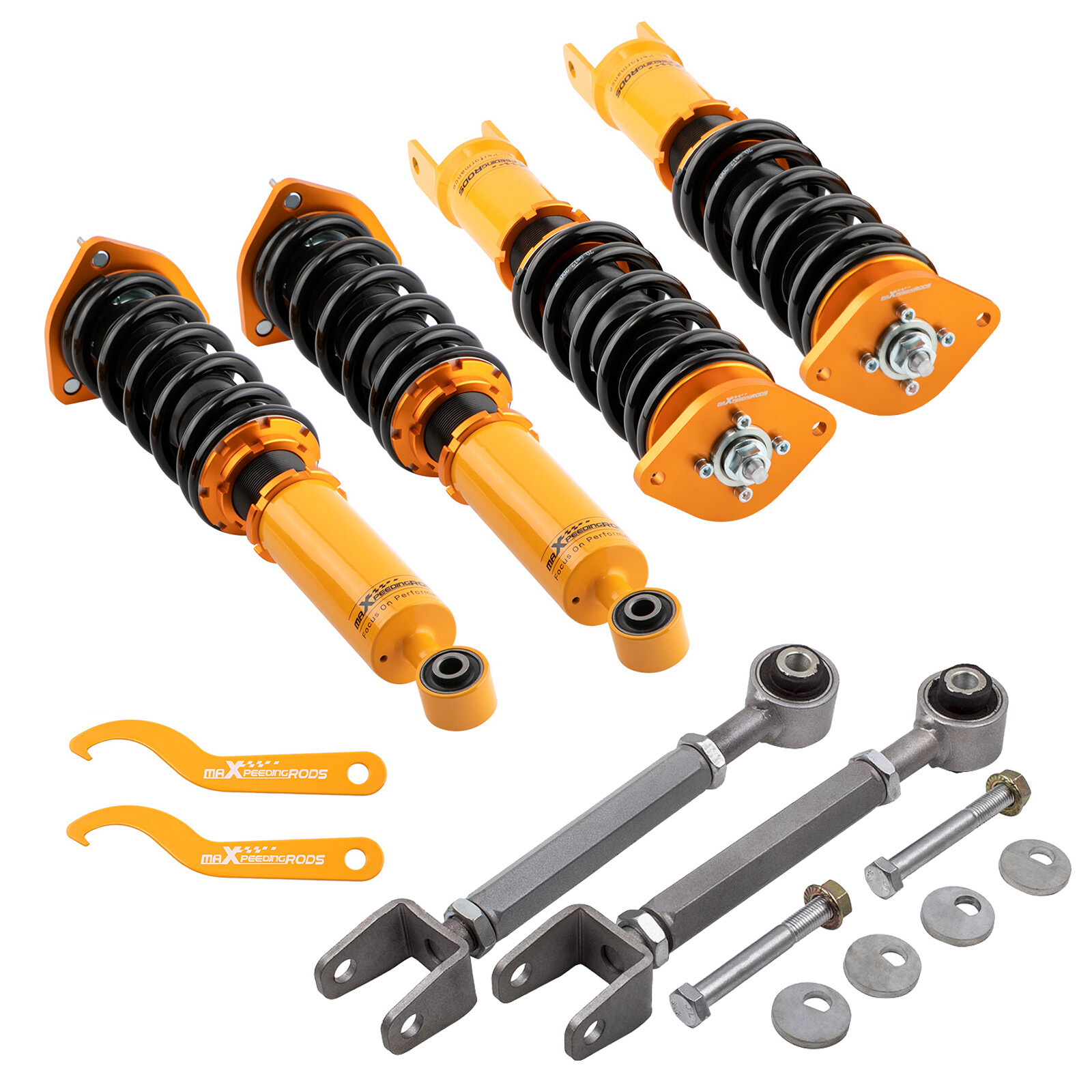 2009-2013 Nissan Infiniti 370Z G37 Coilovers + Adjustable Rear Camber ...