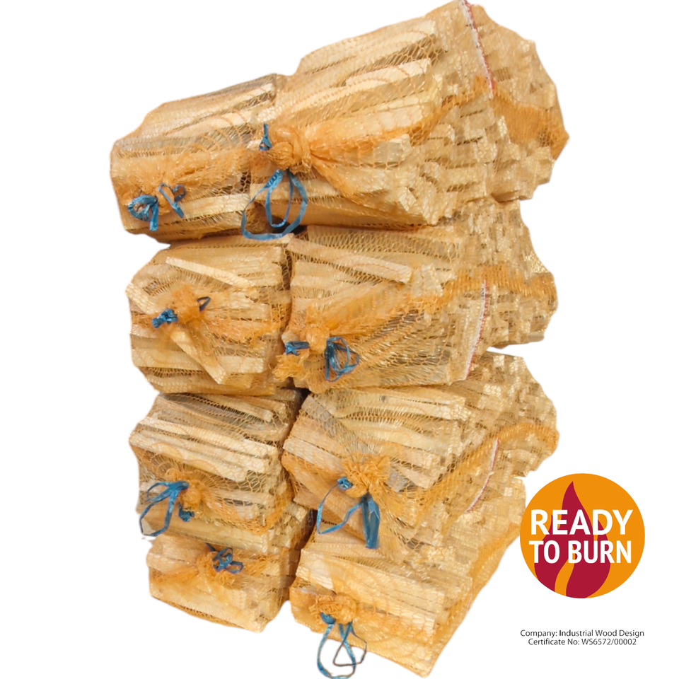 8 NETS JUMBO PACK of Kindling - KILN DRIED-Firewood-FREE NEXT DAY ...