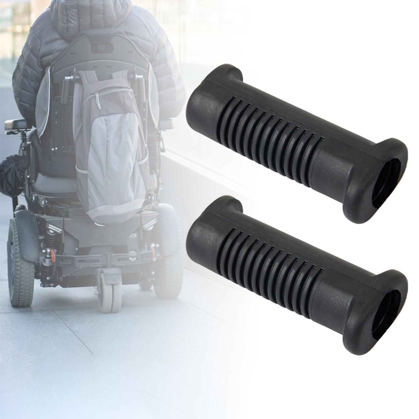 2x Universal Wheelchair Handle Grips Replacement Nonslip Replace Worn ...