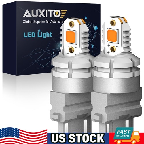 Amber 3157 3757 LED Front Turn Signal Bulb Canbus Light for Jeep ...