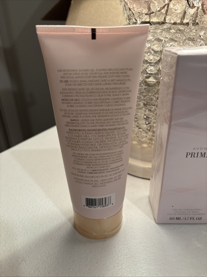 Avon Prima 3-Piece Set Perfume Spray, Body Lotion, Shower Gel New ...
